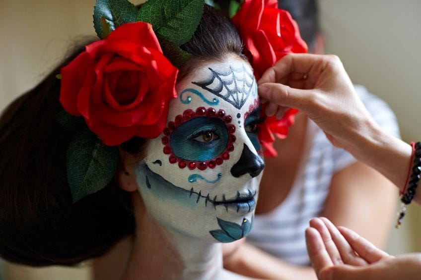 Day Of The Dead Makeup Half Face
